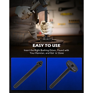 Orion Motor Tech 52-in-1 Custom Bushing Driver Tool Set and Transmission Wheel Axle Bearing Race Seal Installer Remover, Bush Removal Puller Bearing Press Tool Kit