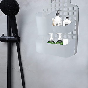 Blue Canyon 2 Tier Over Cabinet Basket, Over Door Cabinet Organiser Kitchen Storage, No Drill Bathroom Shelf, Non-Rusting Storage Shelves, Over Cabinet Storage, Over Cabinet Door Storage