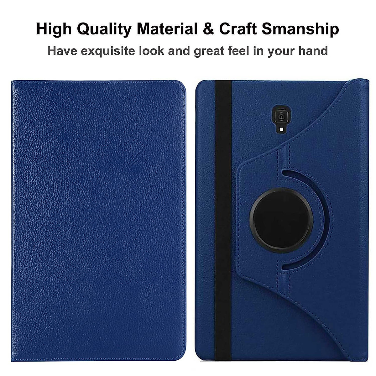 Case for Samsung Galaxy Tab A 8.0 inch 2017 Tablet (SM-T380 SM-T385),360 Degree Rotating Stand Case Full Protective Cover,with Stylus Pen,Screen Film (Deep Blue)