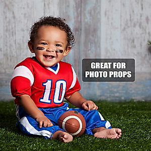 Full Set 6 Sports Balls with 1 Pump 5" Soccer, 5" Basketball, 5" Volleyball, 5" Playground, 5" Knobby Ball, and 6.5" Football - Best Toy Gifts for Kids (Pack of 6)