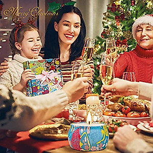 Scented Candles Gift Set, 120 Hour Long Lasting Aromatherapy Candle, Soy Candles, Candle Gift Set for Bath,4 Pack 4.4 oz, Candle for Scented, Lavender, Rosemary, Freesia, Orange Blossom