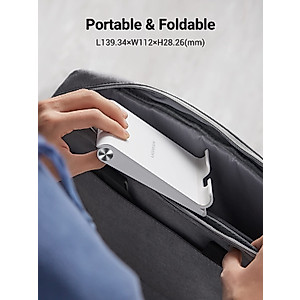 UGREEN Tablet Stand Holder for Desk Adjustable Stand Foldable Desktop Holder Charging Dock Protable Compatible for Phones, iPad, iPad Pro 12.9, 11, 10.5, 9.7 Air Mini 5 4 3 2 White