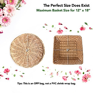 Seal Fresh Extra Large Cellophane Bags – 12" x 18" (12 Count) – Clear Basket Wrapping Bags, Cellophane Gift Bags, Clear Gift Bags, Cellophane Bag, Basket Bags, Plastic Bags, Cellophane Wrap