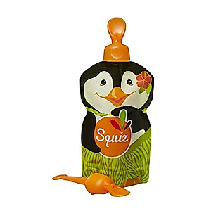 SQUIZ - 2-in-1 Universal Spoon - 1 Twist-on Food Pouch Spoon + 1 Handle - Made from 100% Recyclable Plant-Based Material - Compatible with All Types of Reusable Pouches