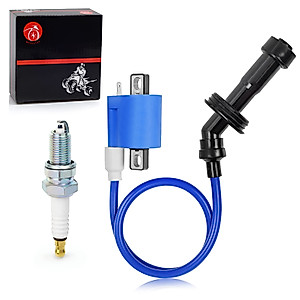 Ignition Coil & Spark Plug & Cap & boot For YAMAHA Raptor 660R Grizzly 660 Rhino 660 YFM 660 2001-2008