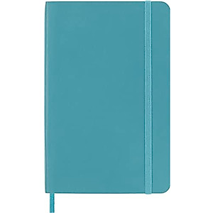 Moleskine Classic Notebook, Soft Cover, Pocket (3.5" x 5.5") Ruled/Lined, Reef Blue, 192 Pages