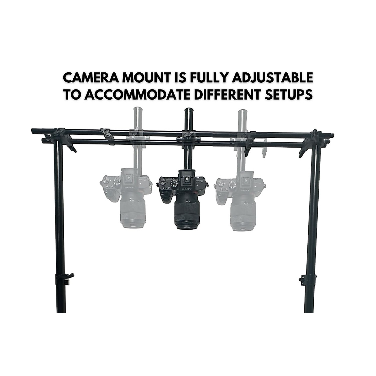 Glide Gear OH 200 Modular/Adjustable Video Camera Smartphone Overhead All Metal Flat Lay Rig Mount