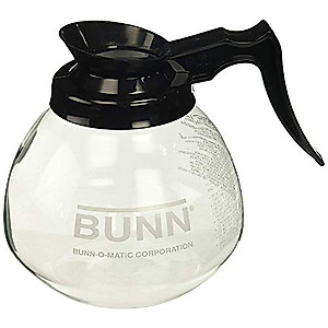 BUNN Coffee Pot Decanter/Carafe, 2 Black Regular and 1 Orange Decaf, 12 Cup Capacity, Set of 3, Original Version