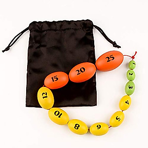 Wooden Prader Orchidometer, Prader Balls, Endocrine Rosary for Measuring Testis Scale in Clinic/Hospital, Best Gift for Endocrinologist and Pediatrician
