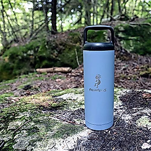 Aquapelli Vacuum Insulated Water Bottle, 18 Ounces, Denim Blue