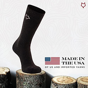 Fox River Wick Dry Tramper Medium-Weight Outdoor Crew Socks, Black, Large