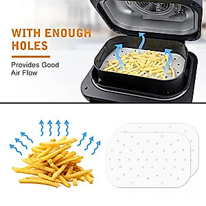 AIEVE Air Fryer Liners for XL Air Fryer, 100 Pcs Air Fryer Parchment Paper and 2 Pack Non-Stick Air Fryer Liner Compatible with Ninja IG601 & IG651 Grill and Air Fryer XL Air Fryer Oven
