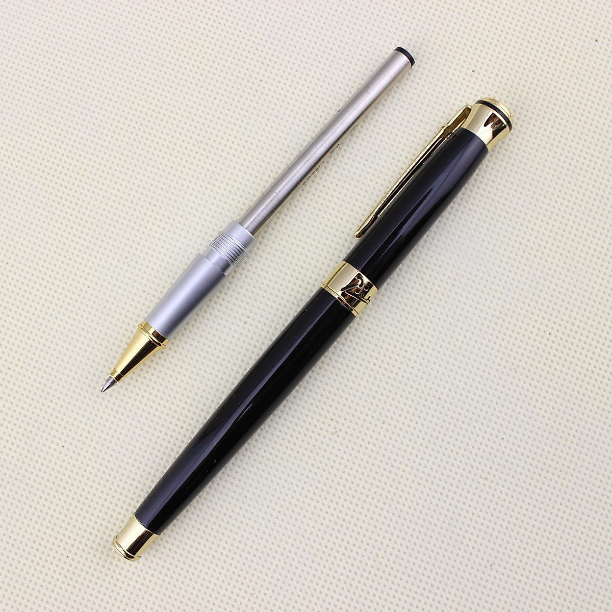 Gullor Advanced Picasso Rollerball Pen 903 Black Light with Golden Clip Pen