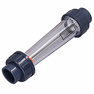Plastic Tube Liquid Meter, High Accuracy Water Meter Gauge, 160 1600LPH Large Range, ABS Shell for Durability, and Alkali