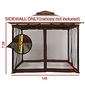 ABCCANOPY 10x12 Gazebo Mosquito Netting Walls