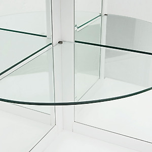 Home Source Oak Corner Bar Unit