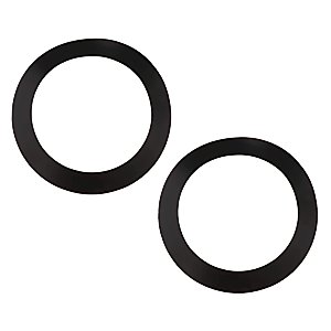 TUOREN 2 Pieces Drum Head Port Hole Cuttering Template Ring for Bass Kick Drum (Black)