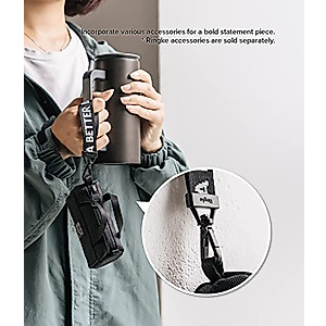 Ringke Mini Pouch Sports Bag Compatible with AirPods Pro Case and AirPods 3rd, 2nd, 1st Generation Case, Galaxy Buds Pouch, Universal Wireless Ear Buds Cover with Keychain for Women, Men - Black