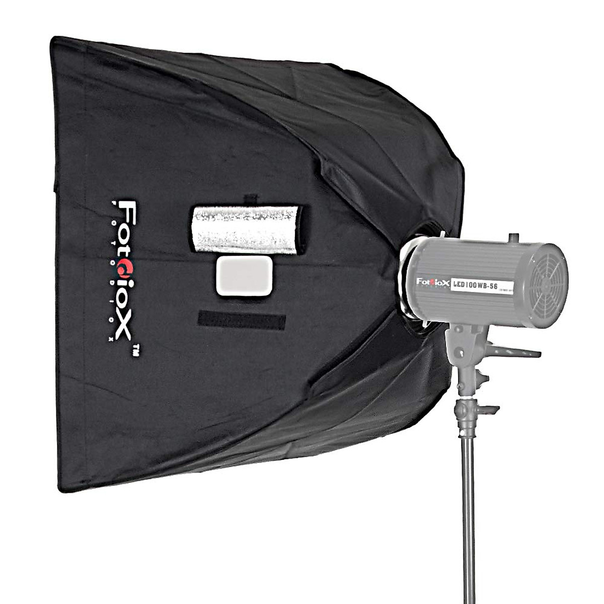 Fotodiox Pro Softbox, 24"x24" (24x24 in) with Speedring, for Balcar, White Lightning, Lighting, X800, X1600, X3200 Strobe Flash Light, Soft box, Speed Ring