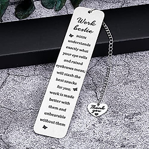 Employee Appreciation Gifts for Women Work Bestie Office Best Friend Bookmark Boss Lady Day Christmas Supervisor Leader Manager Colleague Leaving Retirement Thank You Farewell Going Away Men Her Him