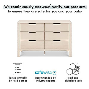 Carter's by DaVinci Double Colby 6-Drawer Dresser, Washed Natural