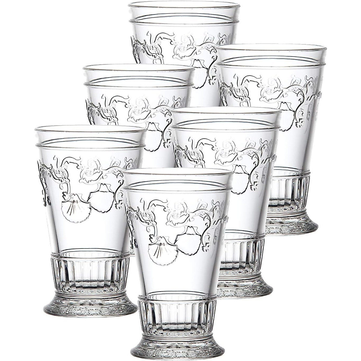 La Rochere Set Of 6, 12-ounce Versailles Double Old Fashioned Glasses