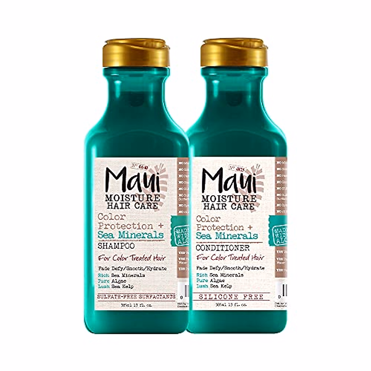 Maui Moisture Color Protect Conditioner with Sea Minerals, 13 Fl Oz - Protect Color-Treated Hair