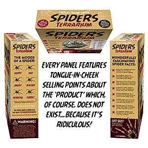 Prank Gift Box Hatch Your Own Spider Terrarium - Perfect Gag Gift and Funny White Elephant Idea
