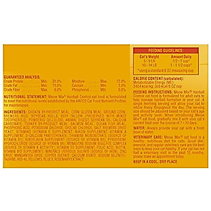 Meow Mix Hairball Control Dry Cat Food, 3.15 Pound Bag (Pack of 4)