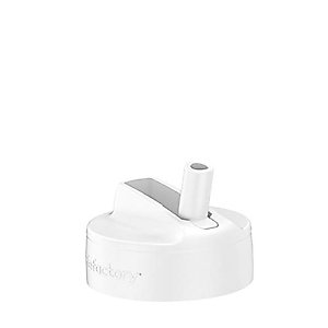 Lifefactory Pivot Straw Cap for 8-Ounce Wide Mouth Baby Bottles White, 1-Pack, LG94WH6