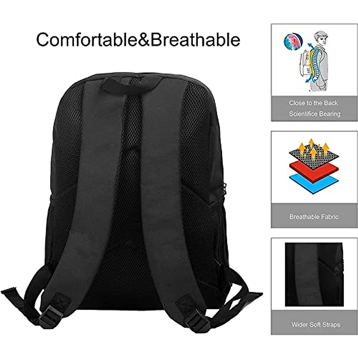 Sml Jeffy Backpack For Boys Girls Large Capacity Bookbag Cute School Book Bag Lightweight Travel Hiking Bookbag Daypack