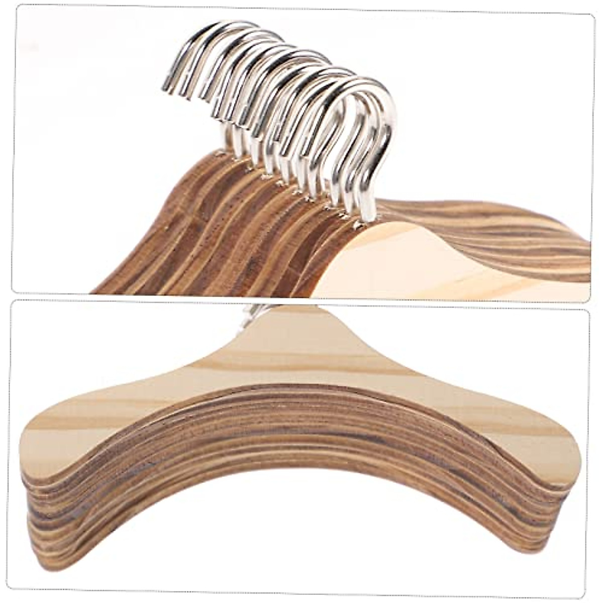 BESPORTBLE Children Hangers Kids Armoire Hanging Racks for Clothes Heavy Duty Short Hangers for Closet Wooden Hangers Dress Hangers Doll Wooden Clothes Hanger 1/3 Bjd Dolls Hanger Baby 10pcs