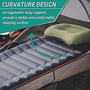 TREKOLOGY UL80 Ultralight Inflatable Backpacking Sleeping Pad for Camping