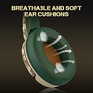 NUBWO G08 Wireless Gaming Headset with Microphone: 100-Hr Battery Life, 10m Range, Unique Desert Color, Compatible with PS4/PS5/PC/Mac