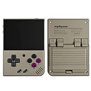 Miyoo Mini Plus Handheld Retro Game Console 128G, Linux Cortex-A7 1.2GHz, 3.5-Inch IPS Screen Portable Arcade Rechargeable Games Emulators for Kids Adults (Grey)