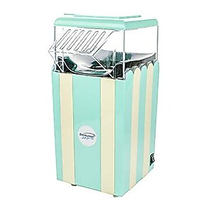 Brentwood PC-488BL Classic Striped 8-Cup Hot Air Popcorn Maker, Blue