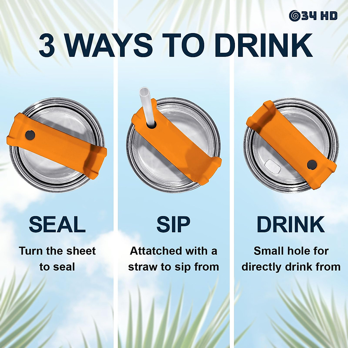 34HD Rx Prescription Tumbler with Handle and Straw, 40oz Prescription Coffee Cup, Coffee Lovers Gifts, Funny Medical Gifts for Phamarcists, Nurses, Doctors, Hospital Workers