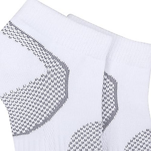 Columbia Women's 2 Pack Balance Point Walking Low Cut Socks, White, Shoe Size 4-10