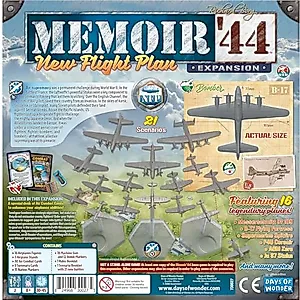 Memoir '44 New Flight Plan Board Game EXPANSION - Take to the Skies with This Thrilling WWII Air Combat! Strategy Game for Kids & Adults, Ages 8+, 2 Players, 30-60 Min Playtime, Made by Days of Wonder
