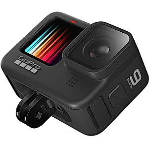 GoPro HERO9 Black - Waterproof Action Camera with Front LCD and Touch Rear Screens, 5K Ultra HD Video, 20MP Photos, 1080p Live Streaming, Webcam, Stabilization