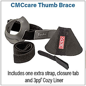 Basko Healthcare CMCcare Thumb Brace - Comfortable, Effective Relief for CMC Joint Arthritis Pain, Left - Small