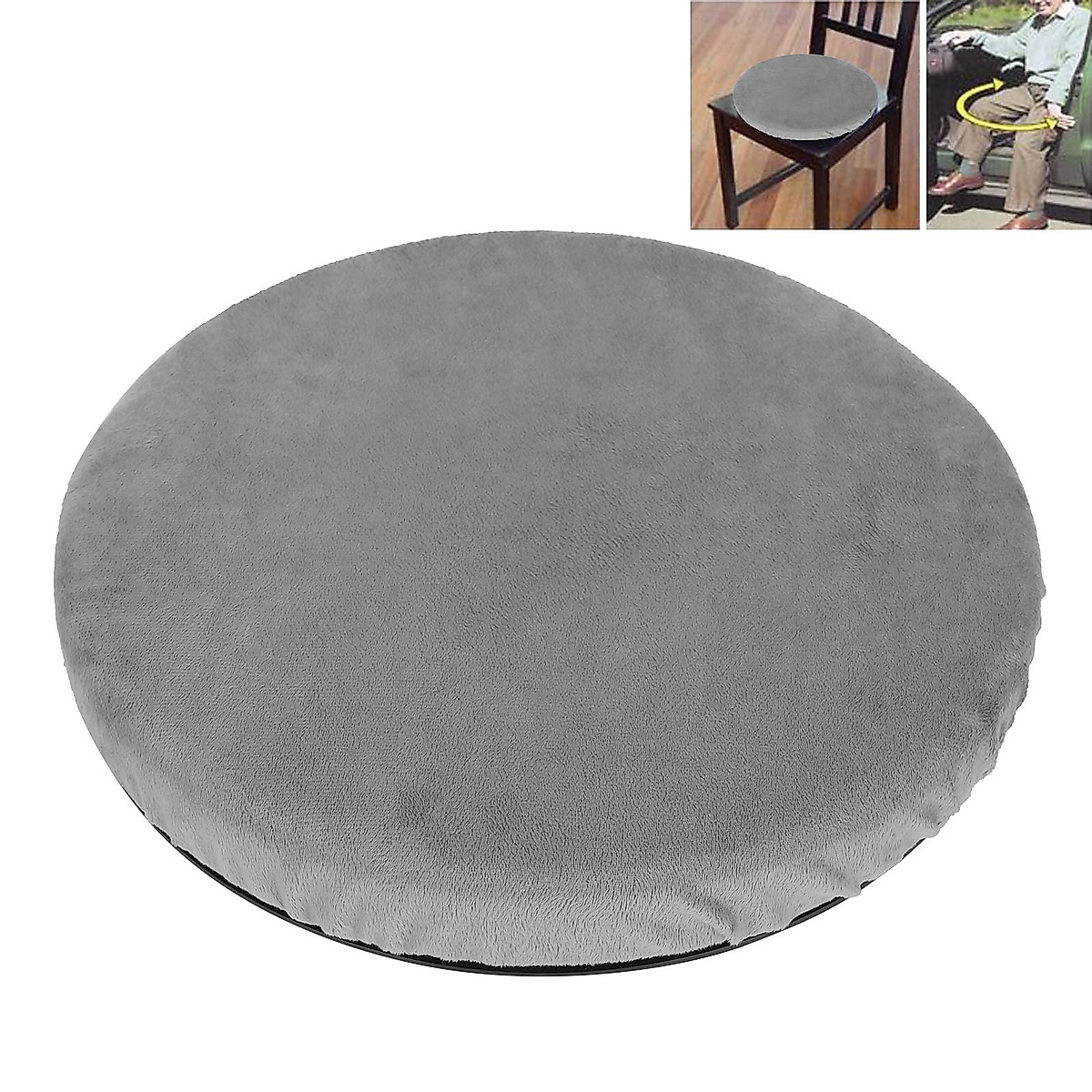 Swivel Seat Cushion, Compact Anti?Slip Washable Swivel Padded, Portable for Summer And Winter Home Car Use Convenient Old People To Get