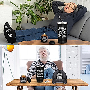 SIXVALA 10 Pcs Retirement Gifts for Men 2024, This Legend Has Retired, Happy Retirement Gifts for Dad, Grandpa, Coworker, Teachers, Boss, Friends, Retirees, 20 Oz Tumbler Best Retirement Gifts Basket