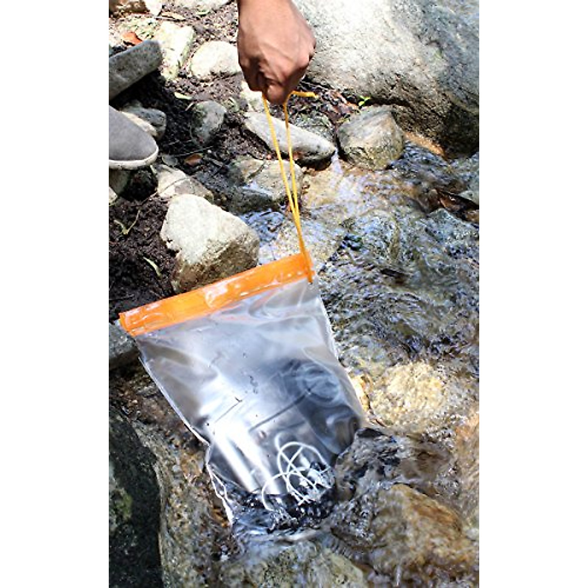 SE Set of 3 Waterproof Plastic Pouches with Hook and Loop Closure - TP126-3
