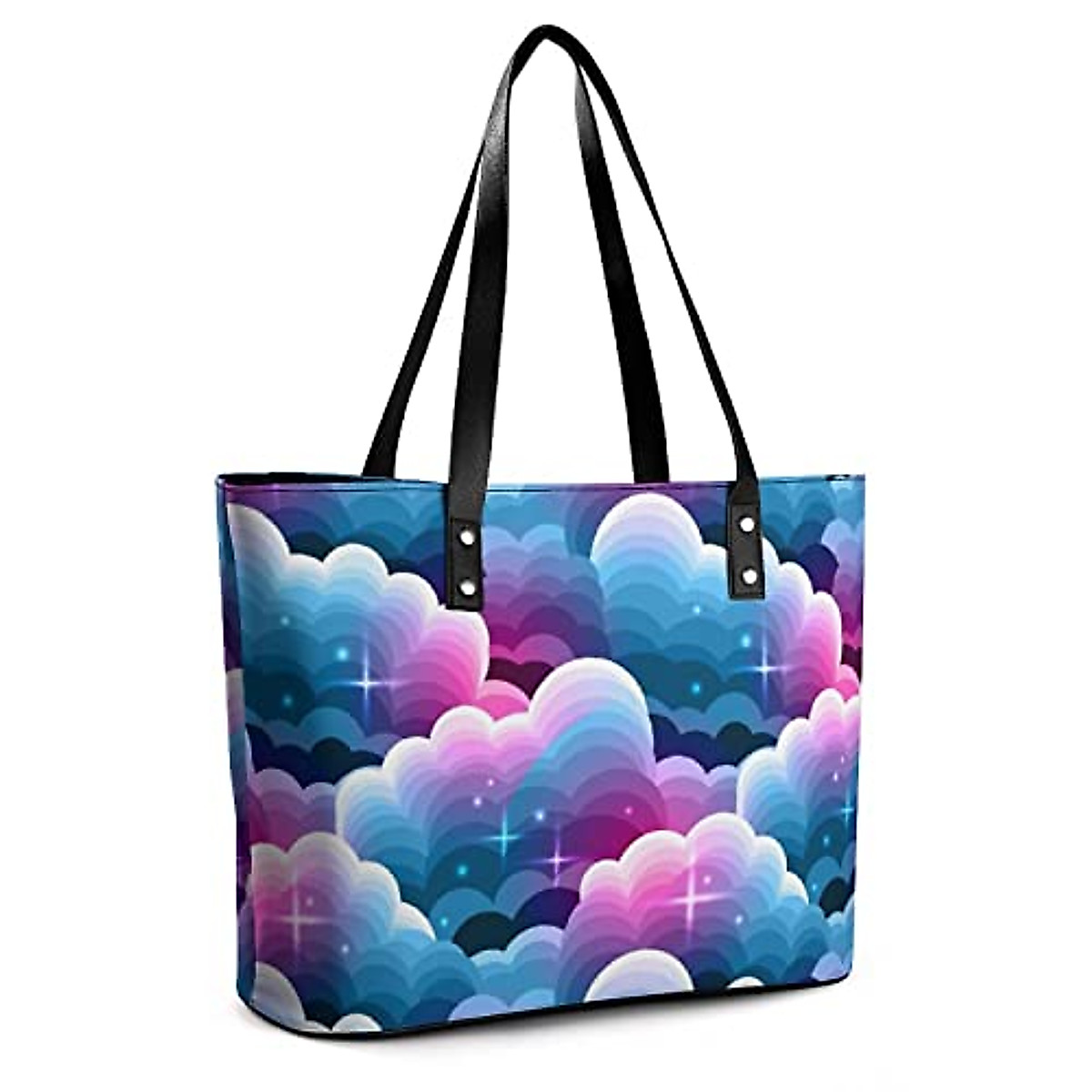 Womens Handbag Clouds Leather Tote Bag Top Handle Satchel Bags For Lady