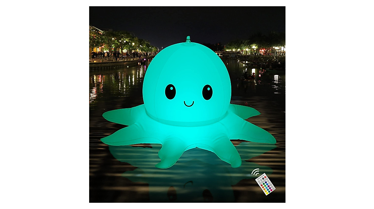 Solar Powered Octopus Pool Lights - 16 RGB Glow Colors