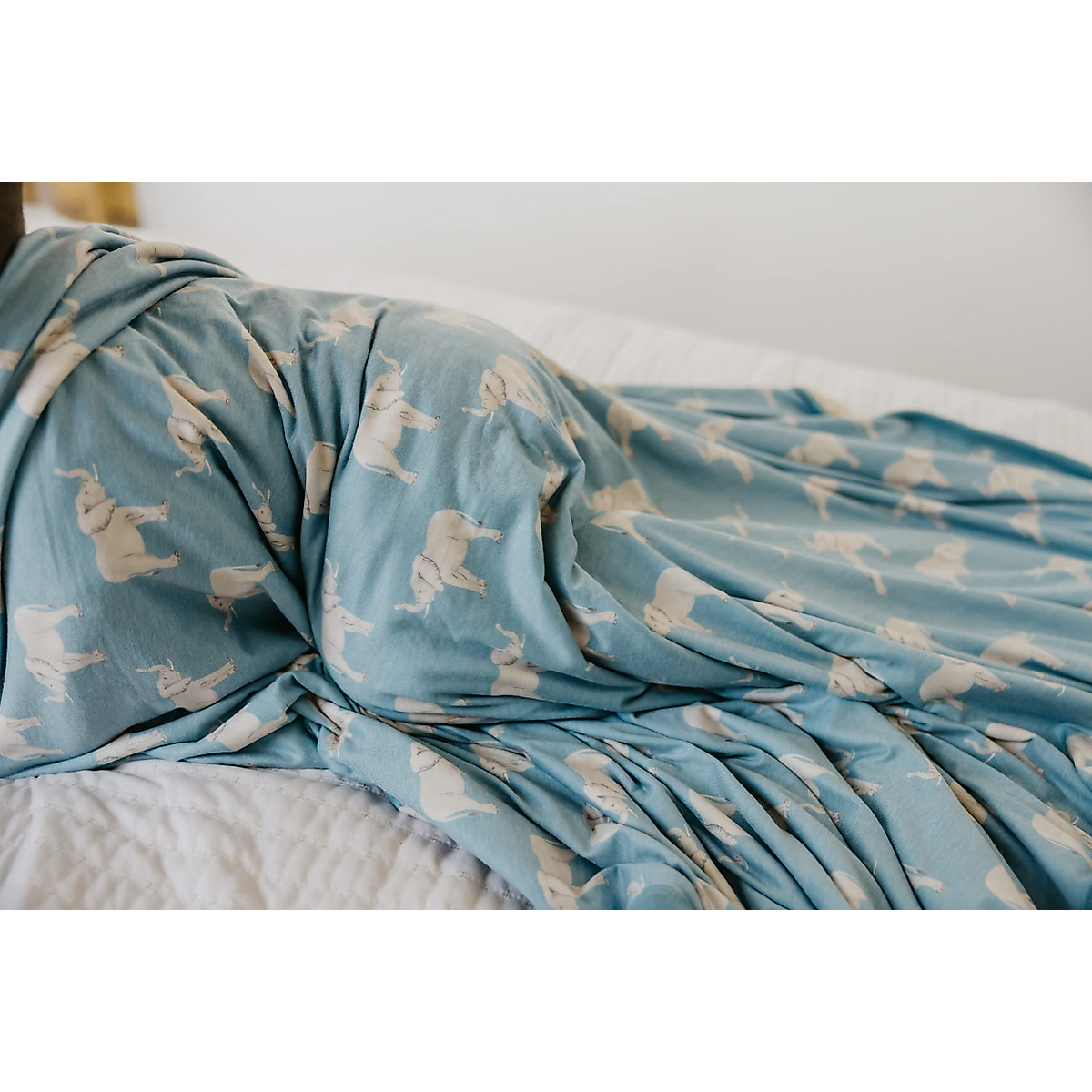 Copper Pearl Large Premium Knit Baby Swaddle Receiving Blanket Peanut