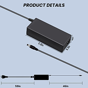 42V 2A Electric Scooter Charger Compatible with GOTRAX G2, G3, G4, Apex, Glider, XR Elite, XR Ultra 36V Electric Bike Lithium Battery Charger,Diameter 5.5mm, 2.1mm