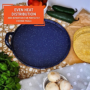 IMUSA 11in Enamel Comal, Blue