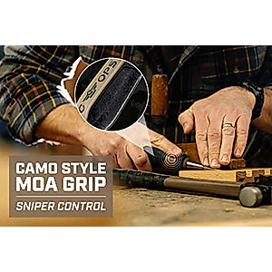 Spec Ops Tools Wood Chisel Set with High-Carbon Steel Blades, Shock-Absorbing Grip, 4-Piece, 3% Donated to Veterans